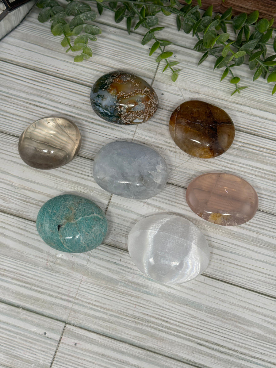 Palm Stones – Buried Treasures Crystals